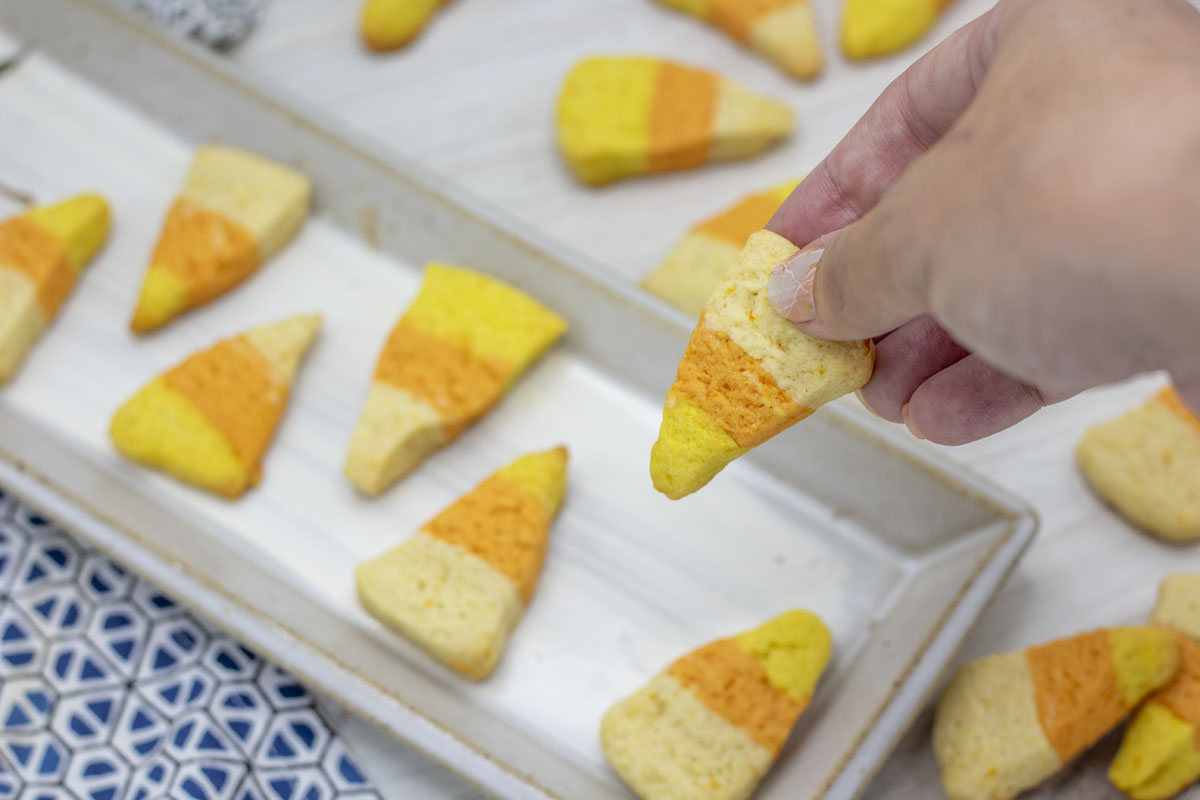 candy corn cookies; | Best With Chocolate