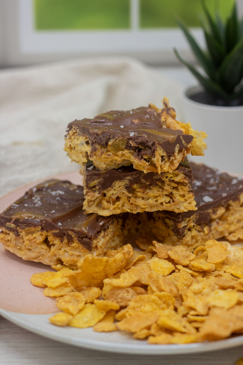 caramel cornflake bars; | Best With Chocolate