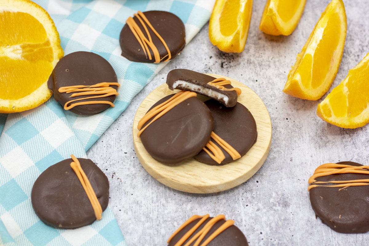 orange chocolate patties; | Best With Chocolate
